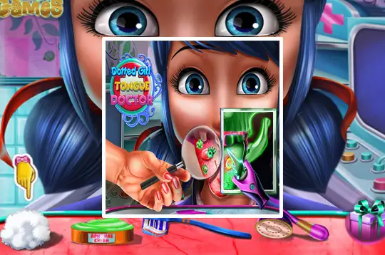 Dotted Girl Tongue Doctor on Culga Games