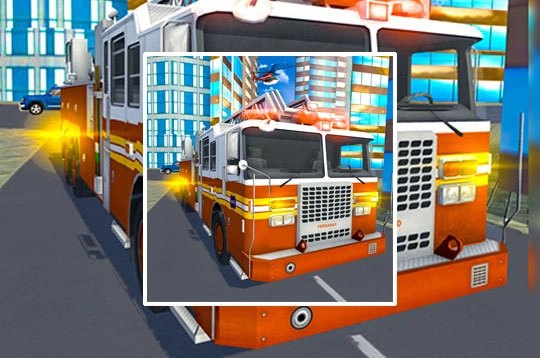 Fire City Truck Rescue Driving Simulator sur JeuxGratuitJeux
