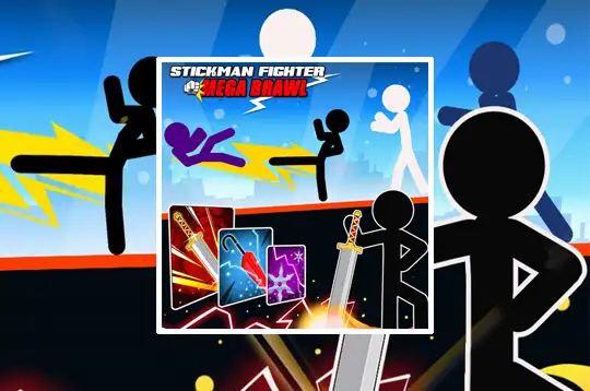 Stickman Fighter: Mega Brawl em Jogos na Internet